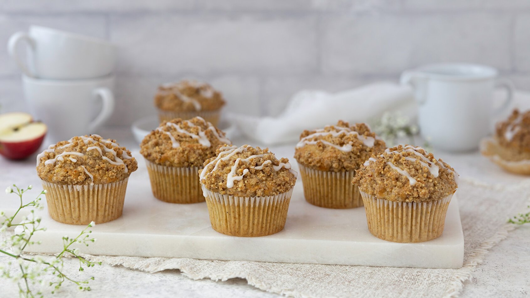 Apfelmuffins mit Nuss-Streusel | Denner